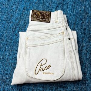 paco | Jeans | Vintage 9s Paco Jeans Embroidered Speel Out Pocket Baggy ...